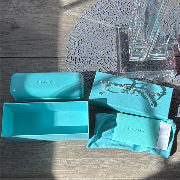 Tiffany & Co. | Accessories | Tiffany Co Rimless Eyeglasses With Case ...